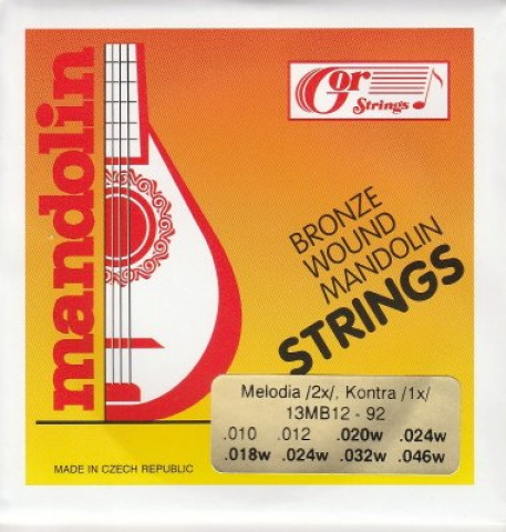 Gorstrings Bronze Wound Mandolin - 12 strunná mandolína | U Merkura